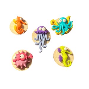 Sea Creatures Magnets, Sea Life, Fish, Octopus, Sea Horse, Fridge ...