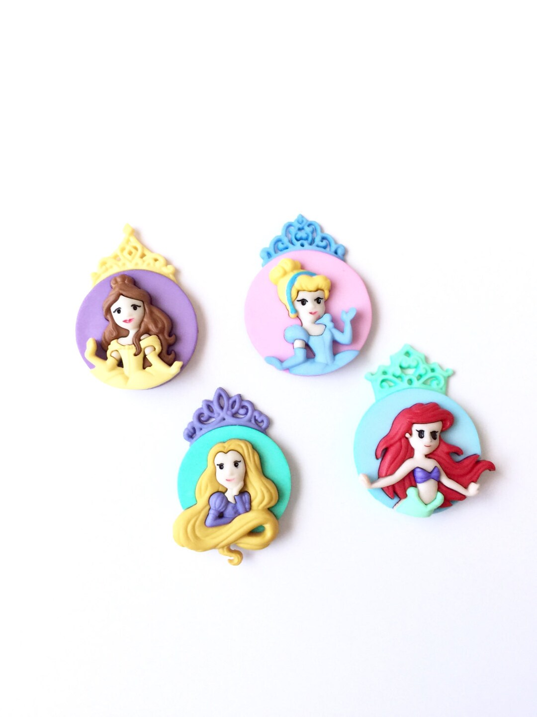 Disney Princess Magnets Ariel Belle Cinderella Rapunzel - Etsy 日本