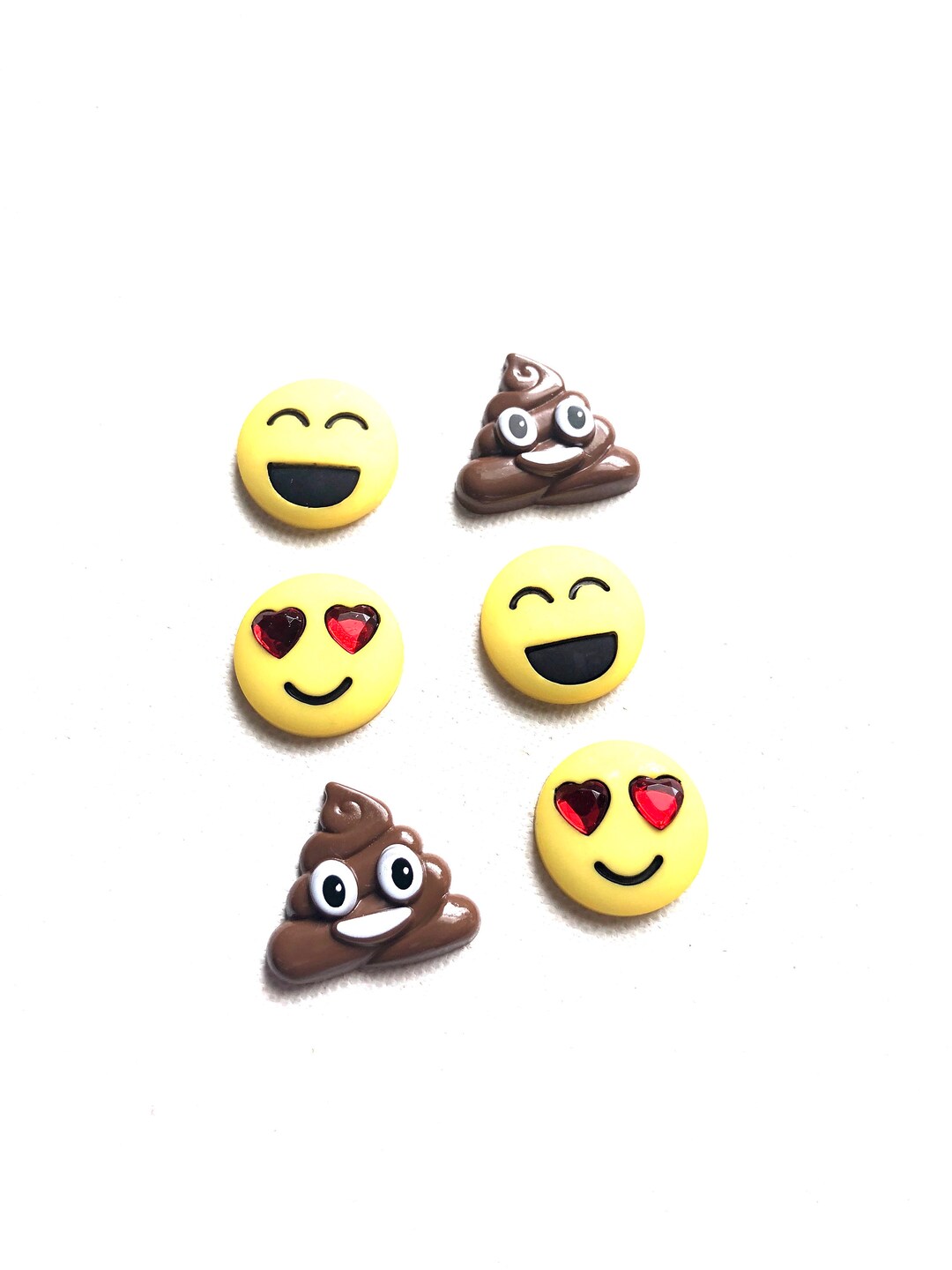 Emoji Magnets Happy Face Poop Heart Eyes Kitchen Phone - Etsy