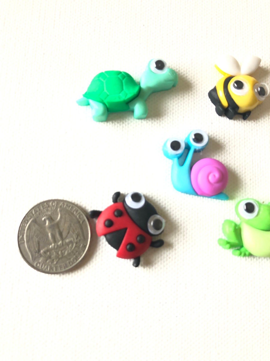 Garden Animals Magnets Googly Eyed Critters Love Bug Bee - Etsy
