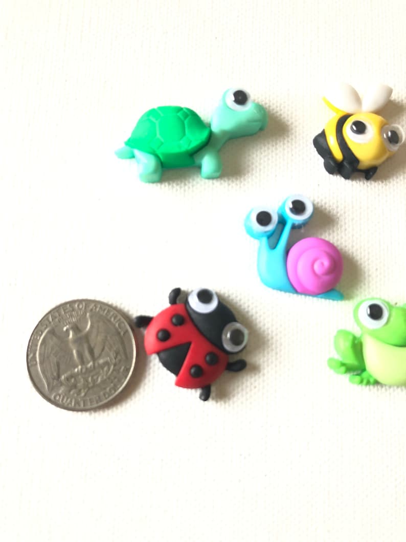 Garden Animals Magnets Googly Eyed Critters Love Bug Bee - Etsy