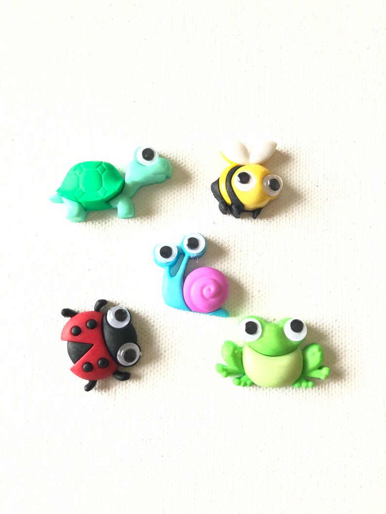 Garden Animals Magnets Googly Eyed Critters Love Bug Bee - Etsy