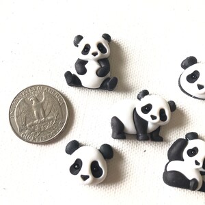 Panda Magnets, Cute Black and White Panda Magnets, Panda Thumbtacks ...