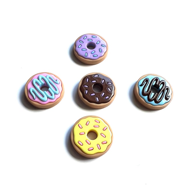 Donut Magnets, Fridge Magnets, Glazed, Iced, Dessert, Miniature Food ...