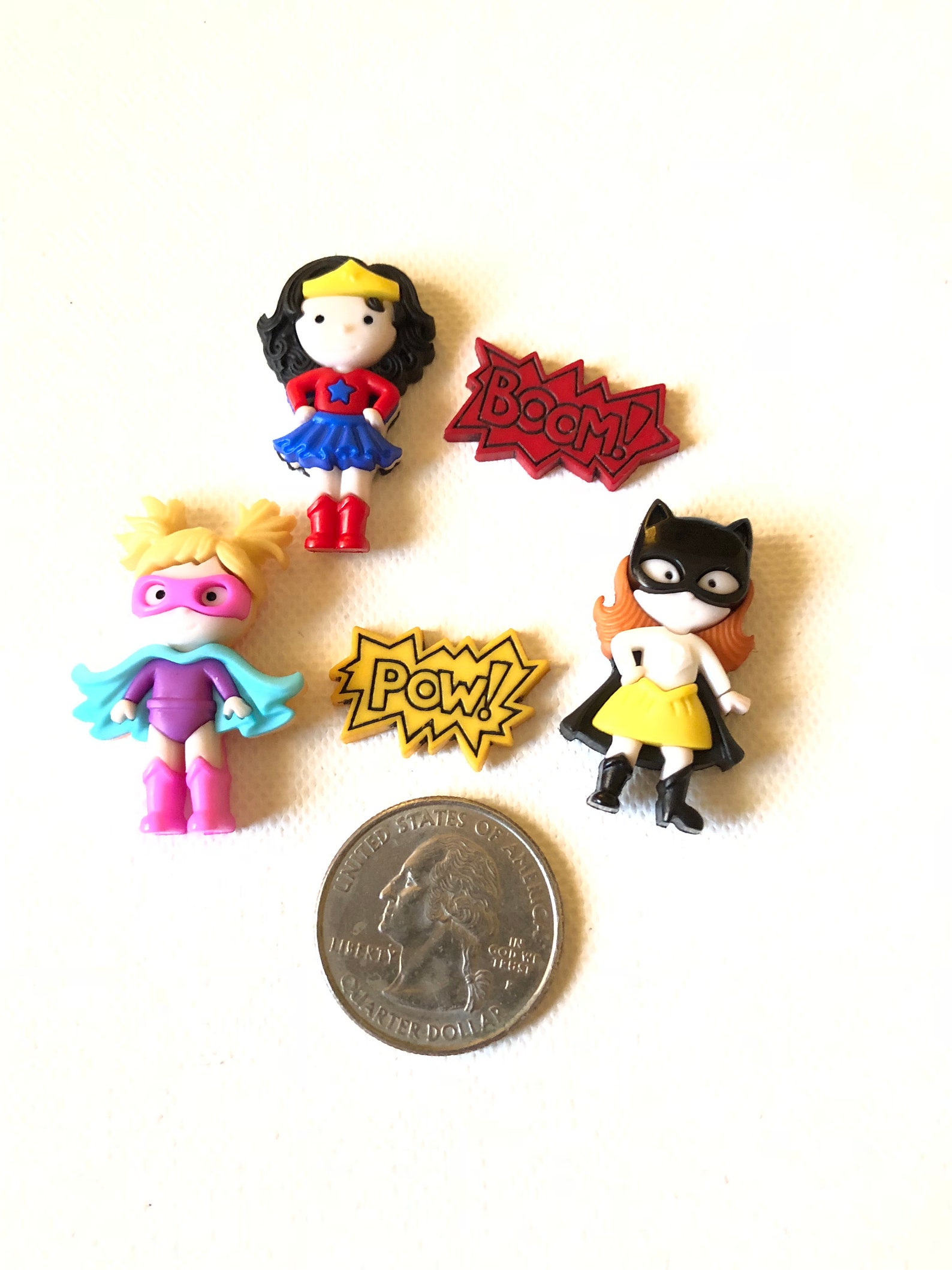 Girl Superhero Magnets Thumbtacks Girls in Costume Magnets | Etsy