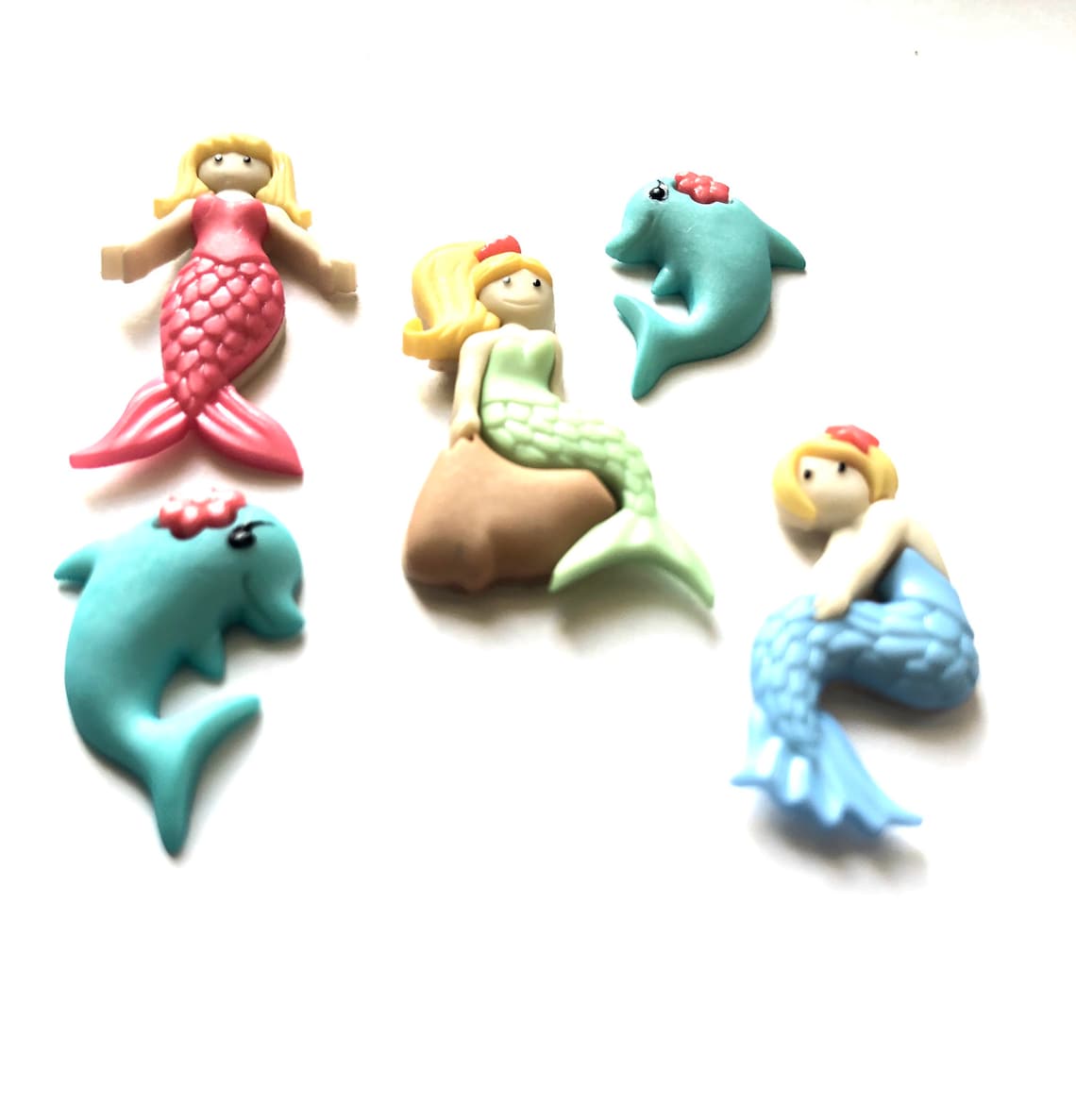 Mermaid Magnets Dolphin Magnets Beach Themed Magnets - Etsy