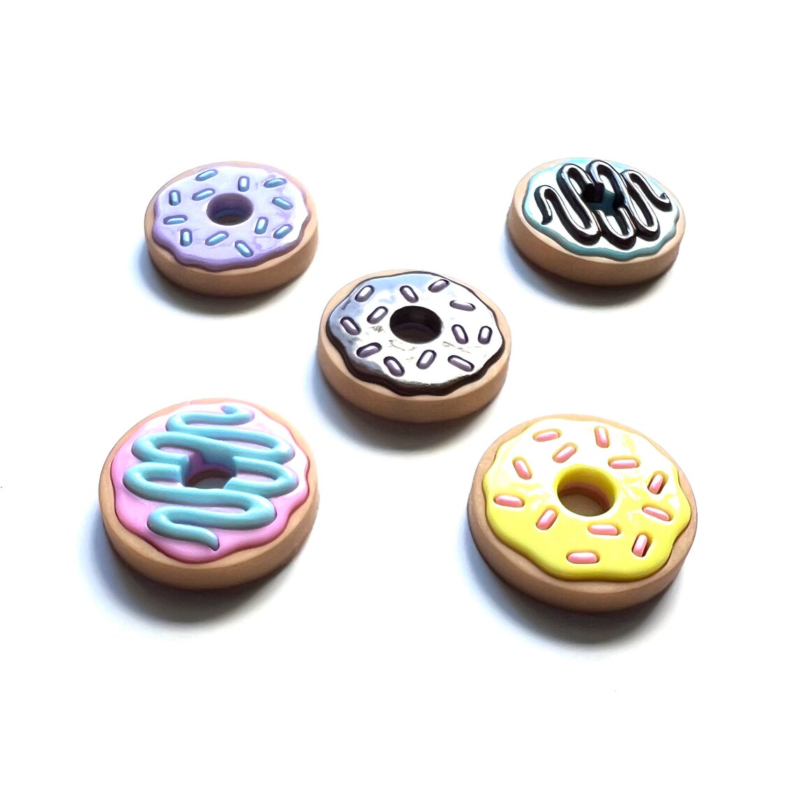 Donut Magnets, Fridge Magnets, Glazed, Iced, Dessert, Miniature Food ...