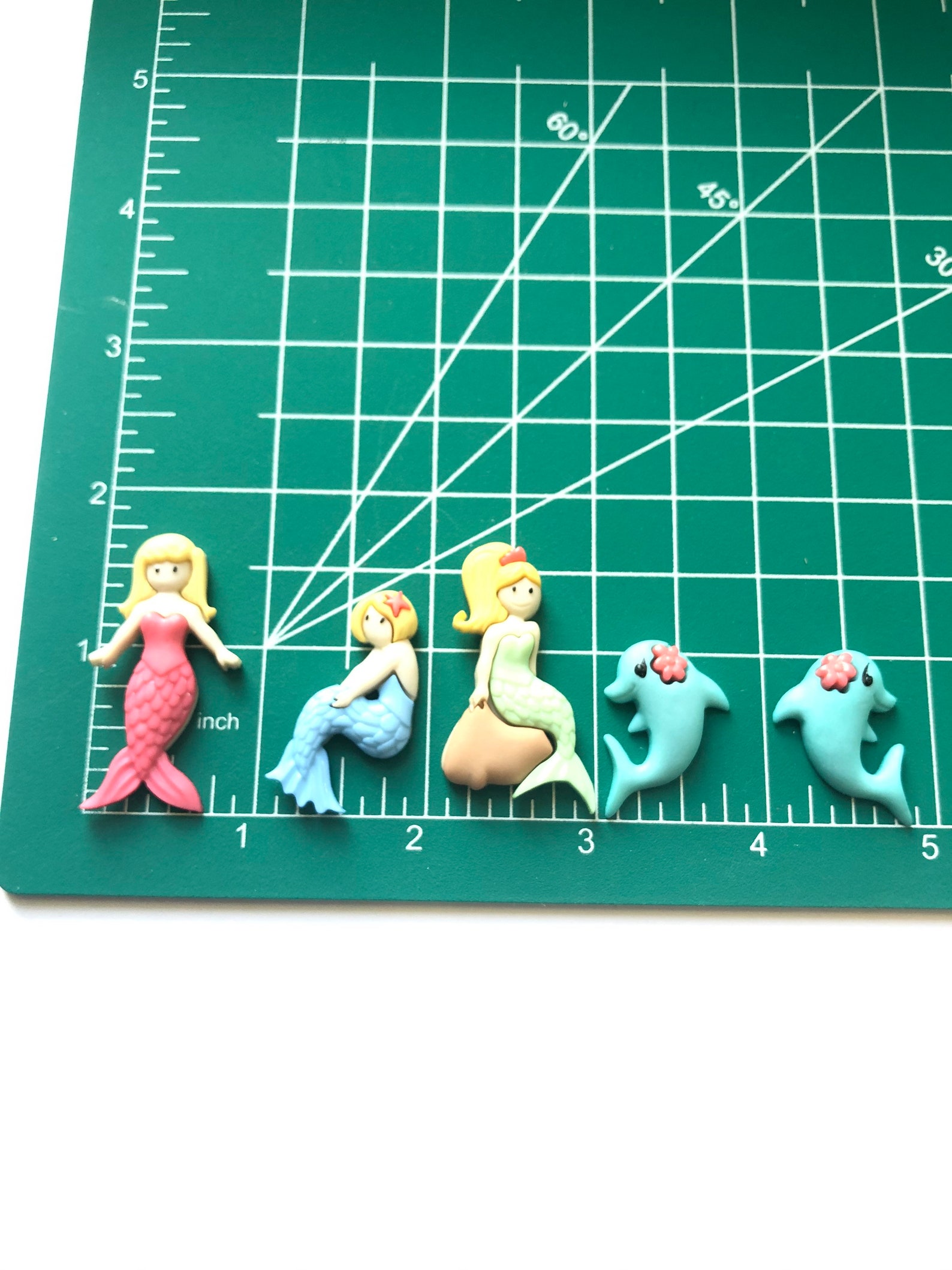 Mermaid Magnets Dolphin Magnets Beach Themed Magnets - Etsy