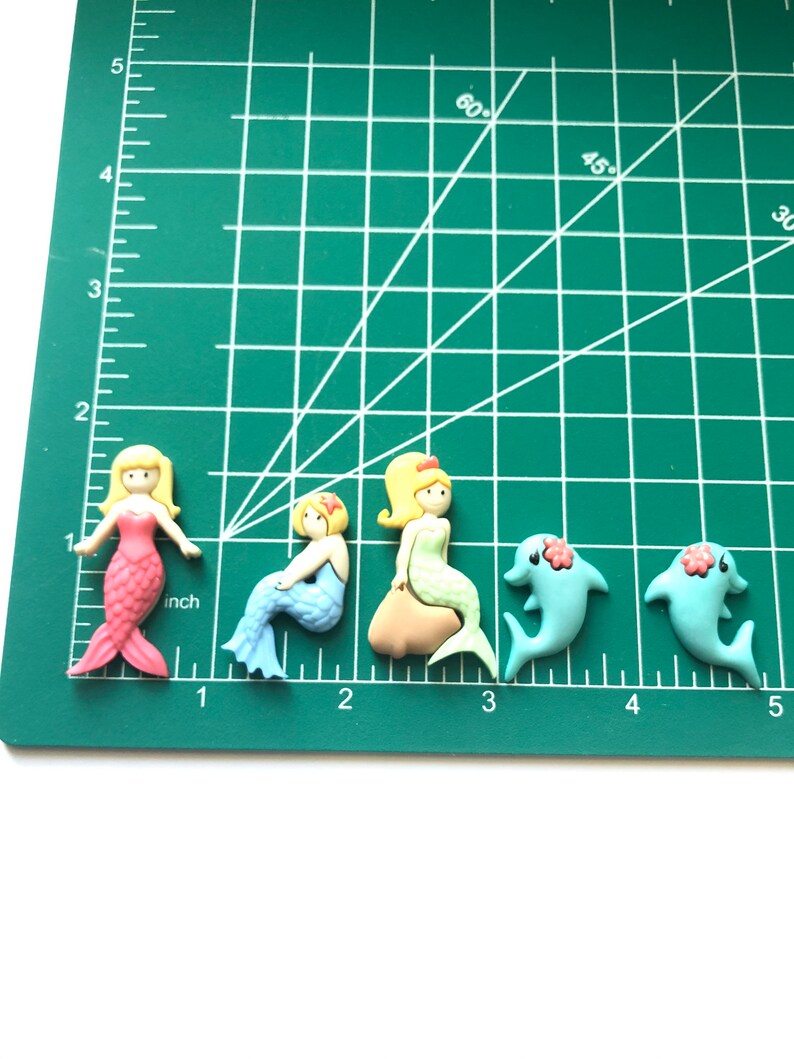 Mermaid Magnets Dolphin Magnets Beach Themed Magnets - Etsy