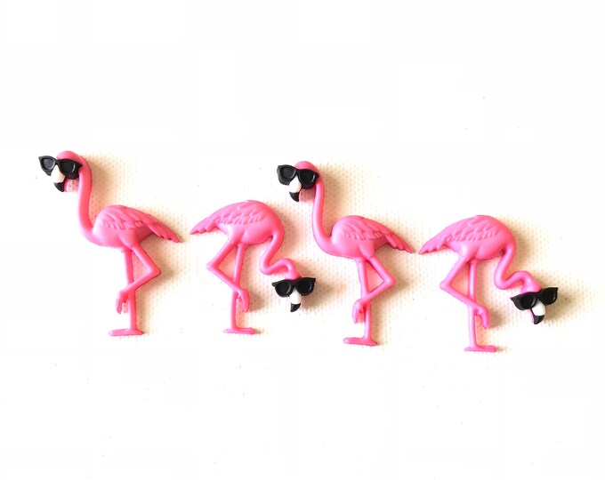 Flamingo Magnets Pink Flamingo Magnets Flamingo With Shades. - Etsy