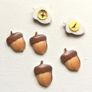 Acorn Magnets, Acorn Pushpins, Thanksgiving, Autumn, Fall, Home Office ...