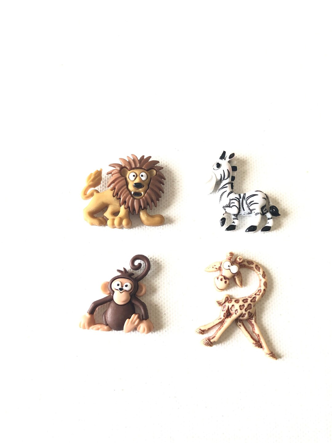 Wild Safari Animal Magnets Lion Zebra Monkey Giraffe - Etsy