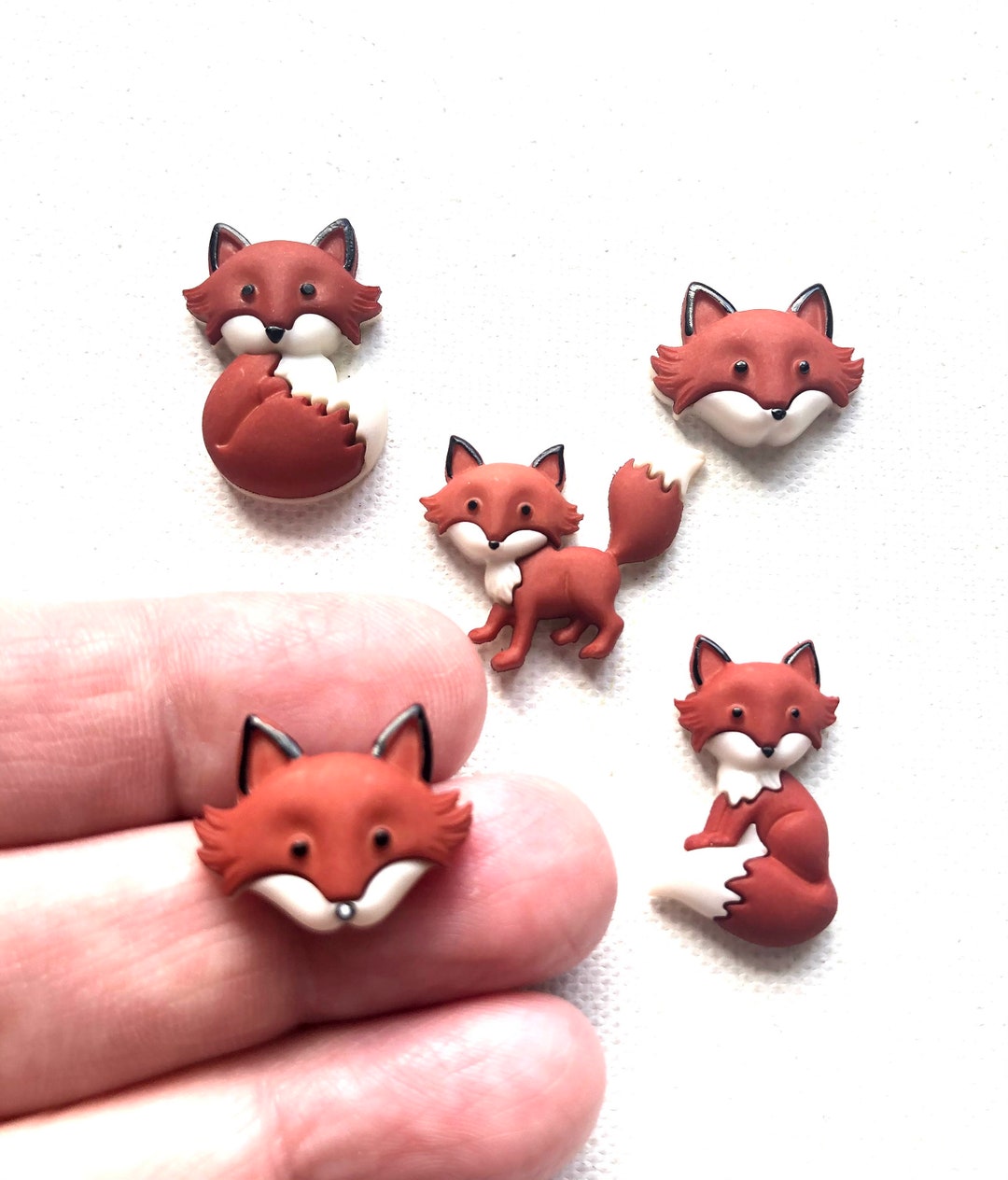 Fox Magnets, Resin Animal Pushpins, Fridge Decor (set of 5) - Etsy