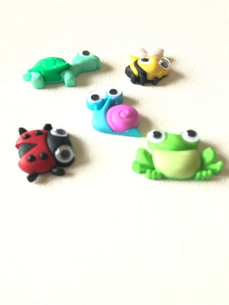 Garden Animals Magnets Googly Eyed Critters Love Bug Bee - Etsy