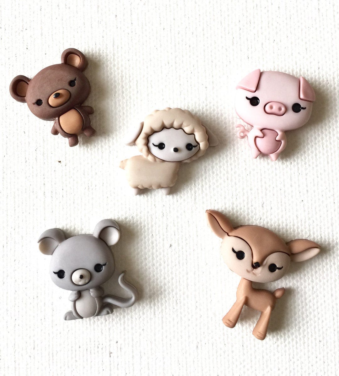 Baby Forest Animal Magnets, Nursery Fridge Decor, Set of 5 - Etsy