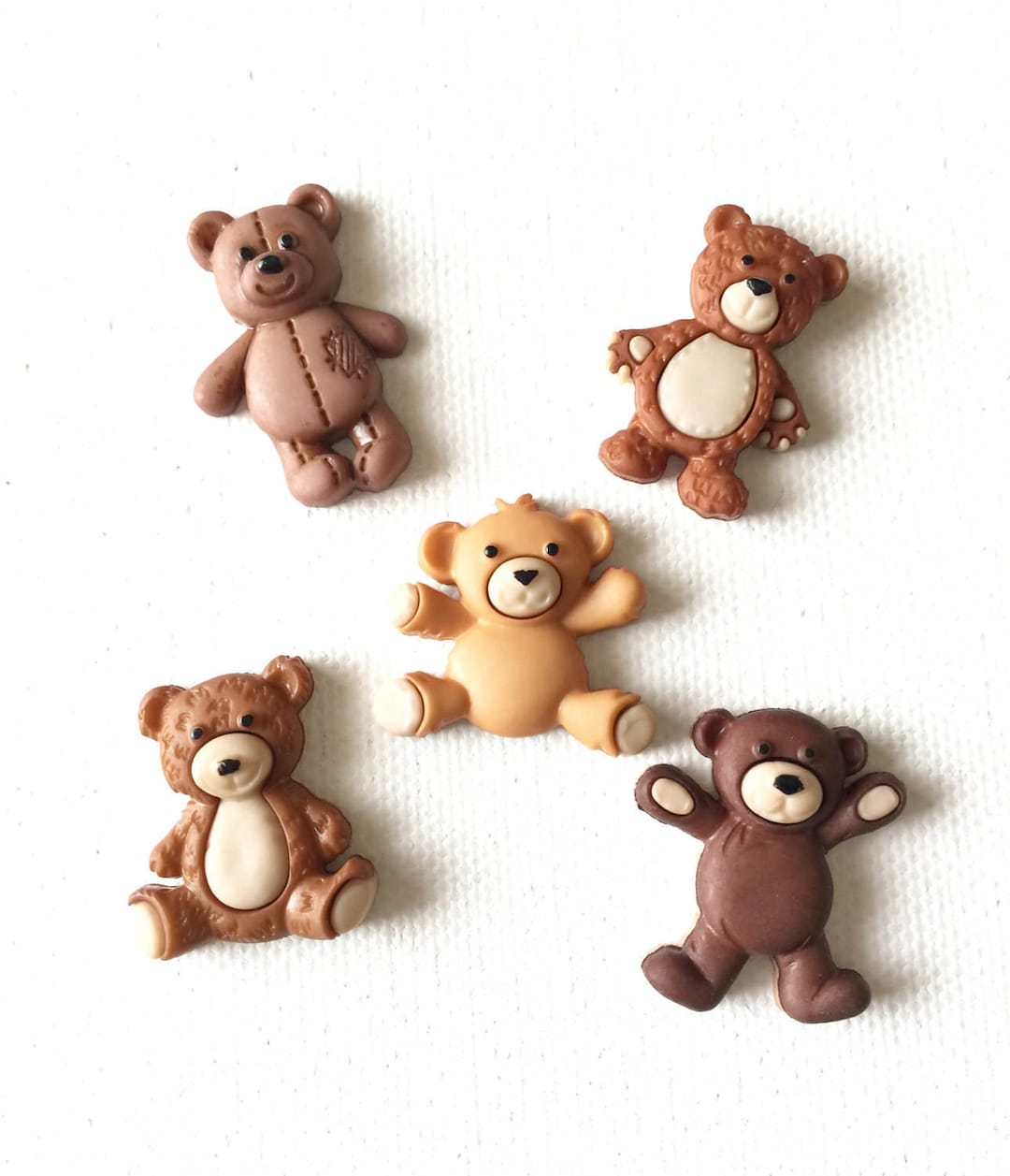 Teddy Bear Magnets, Resin Fridge Decor, Pushpins - Etsy