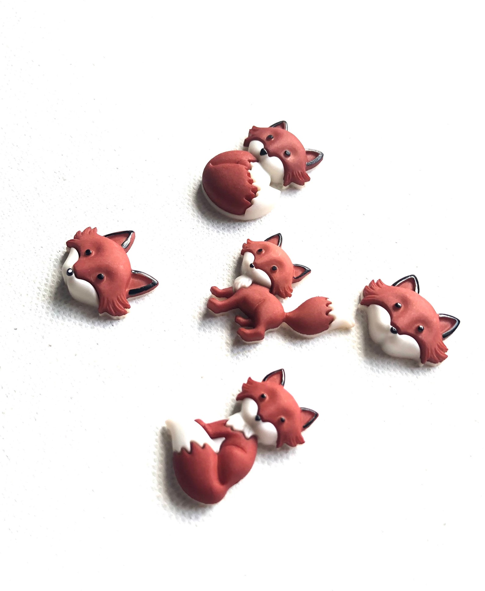Fox Magnets, Resin Animal Pushpins, Fridge Decor (set of 5) - Etsy