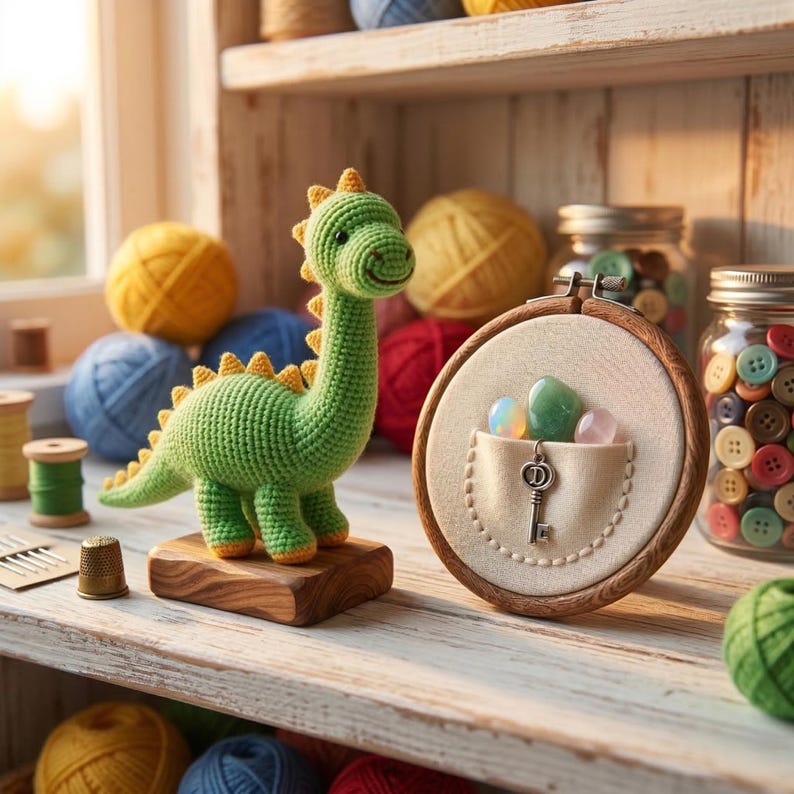 Crochet Dinosaur Pattern PDF | Amigurumi Brontosaurus Dino Pattern ...