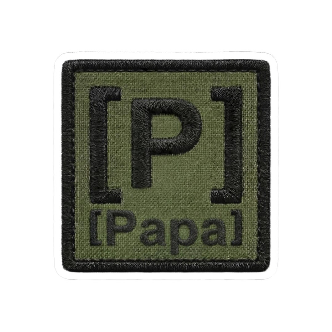 Tactical Callsign Alphabet Patch Sticker - Realistic Embroidery Style ...
