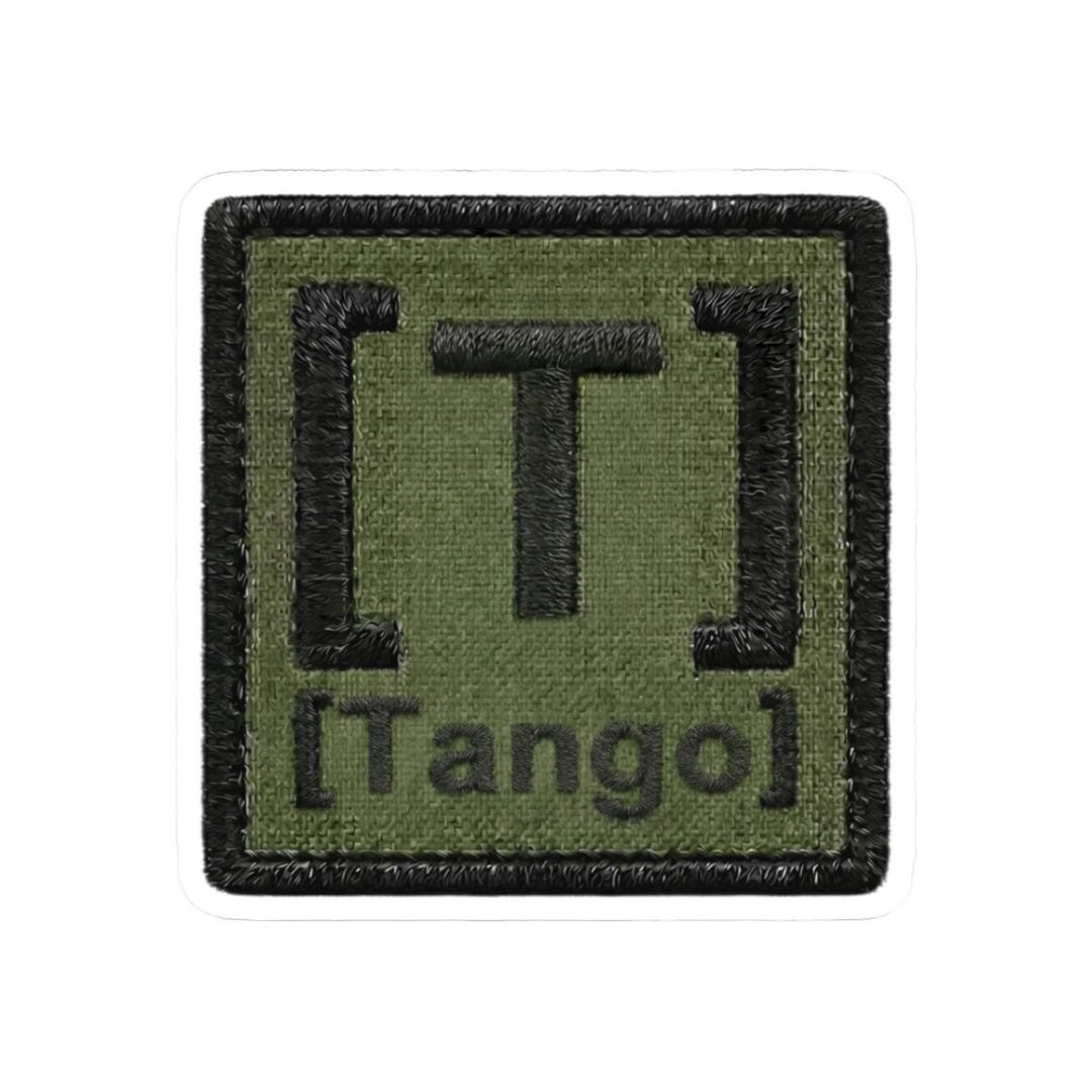 Tactical Callsign Alphabet Patch Sticker - Realistic Embroidery Style ...
