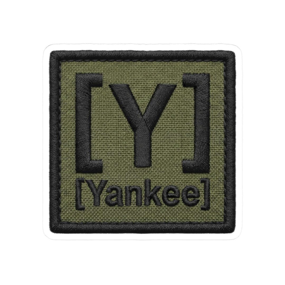 Tactical Callsign Alphabet Patch Sticker - Realistic Embroidery Style ...