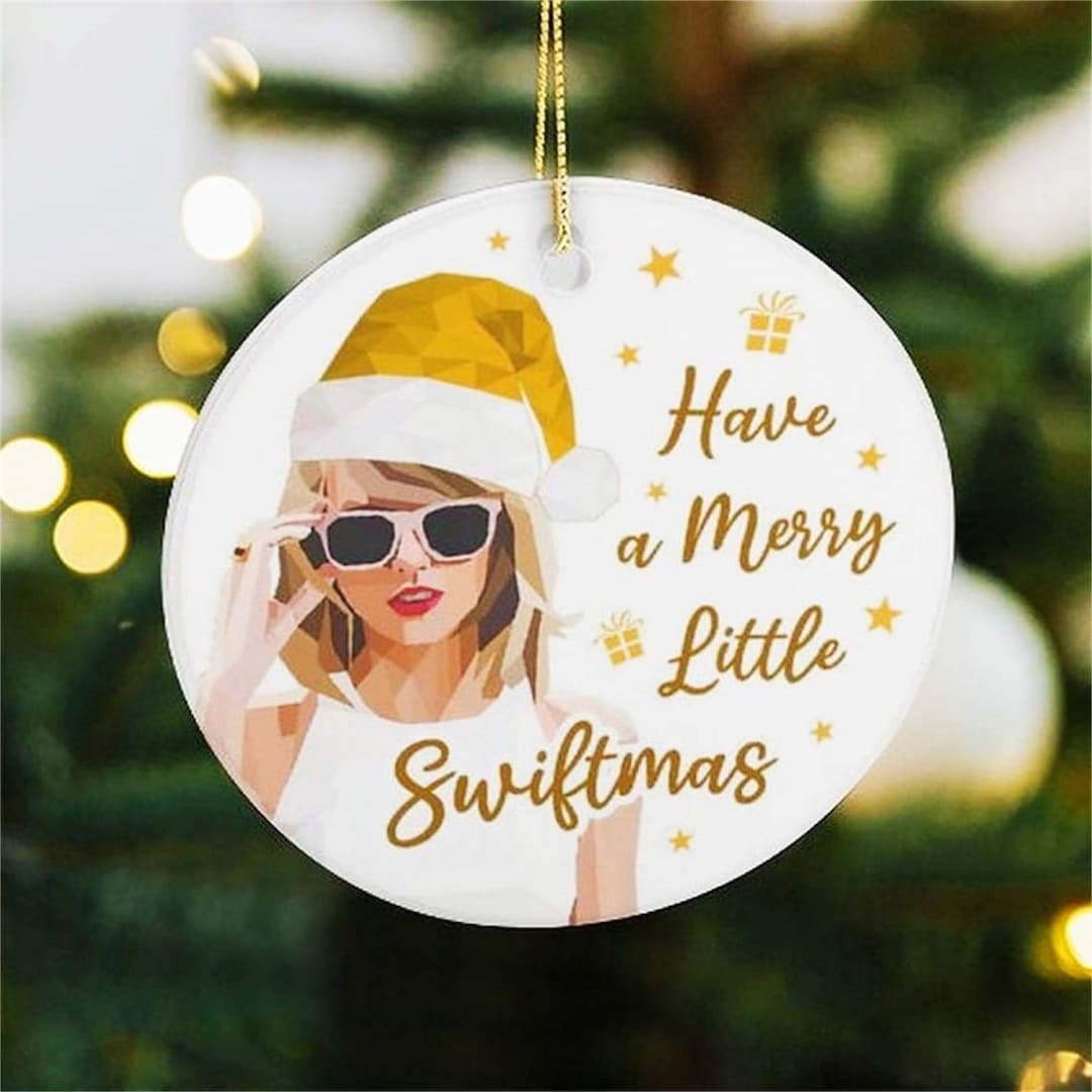 Merry Swiftmas Ornament Taylor Swift Christmas Ornament - Etsy