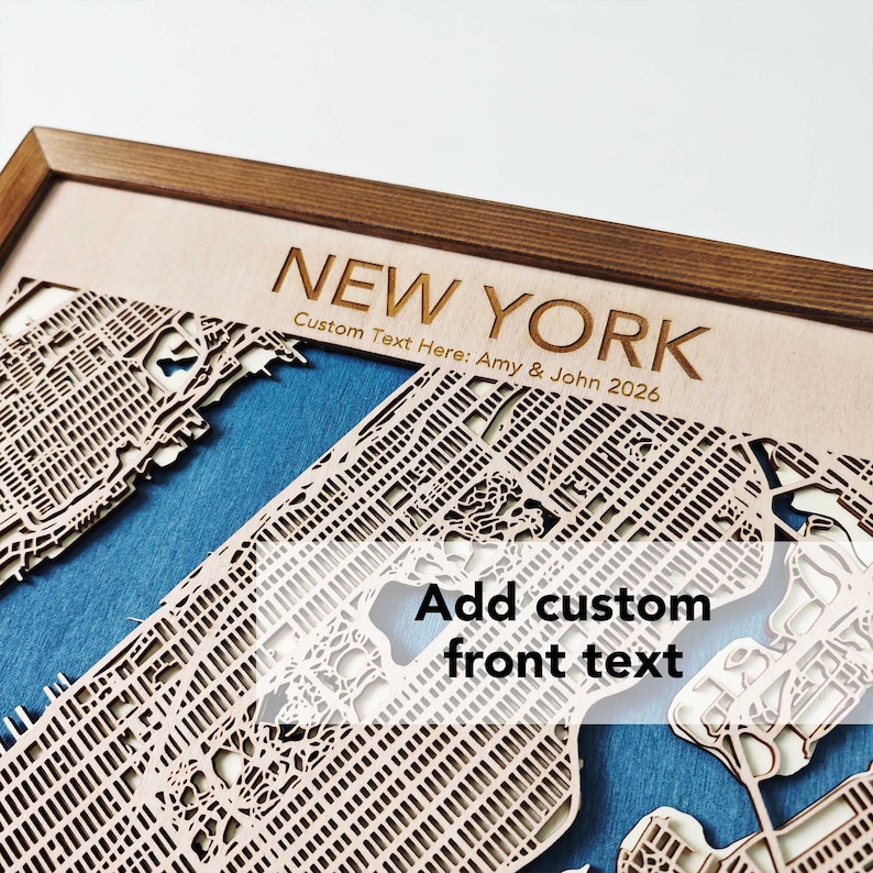 Custom City Wooden Map – 3D Laser Cut Map of Any Location - Etsy