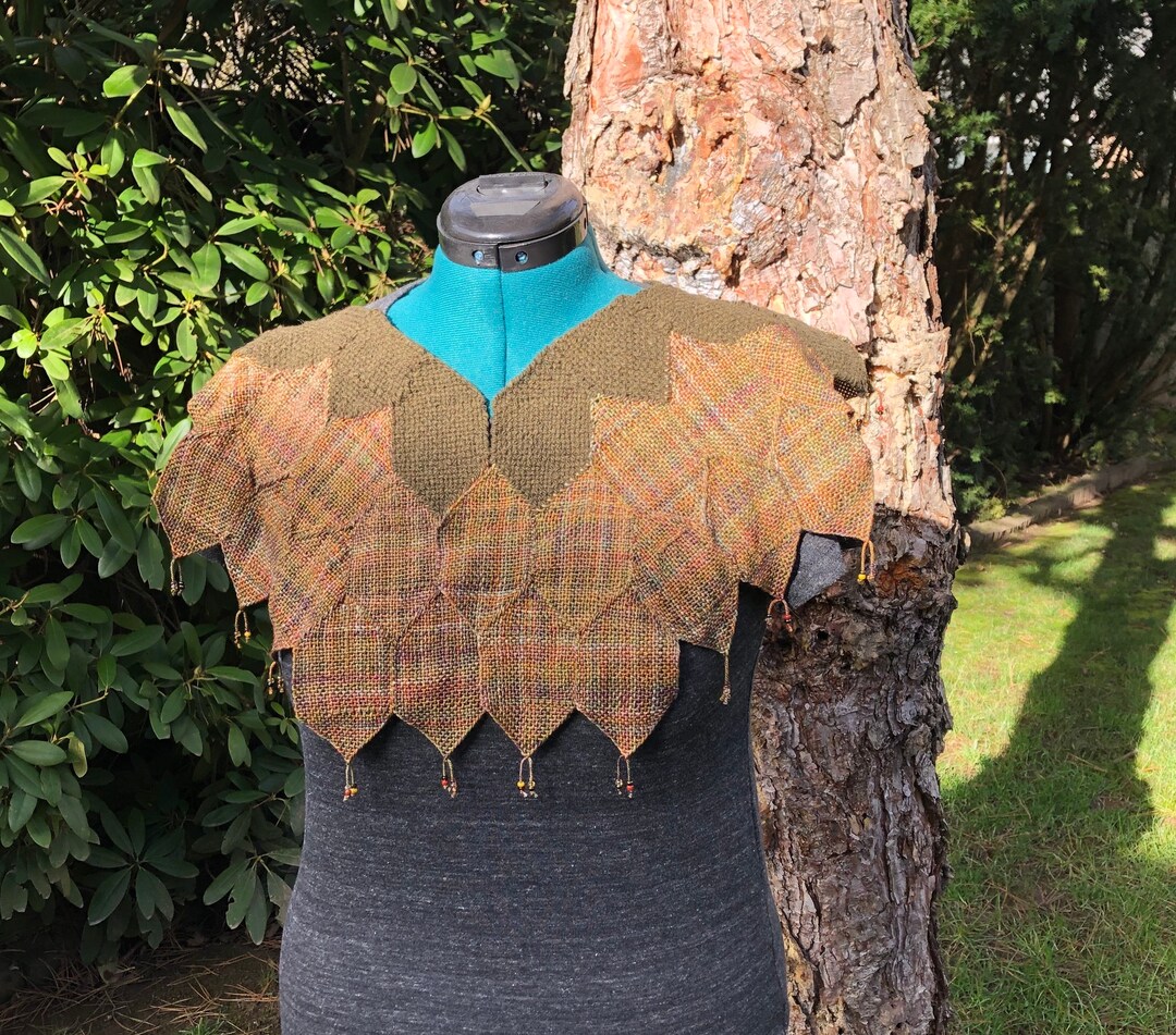 Forest Fairy Capelet - Pin Loom Weaving Pattern for Elongated Hexagons ...