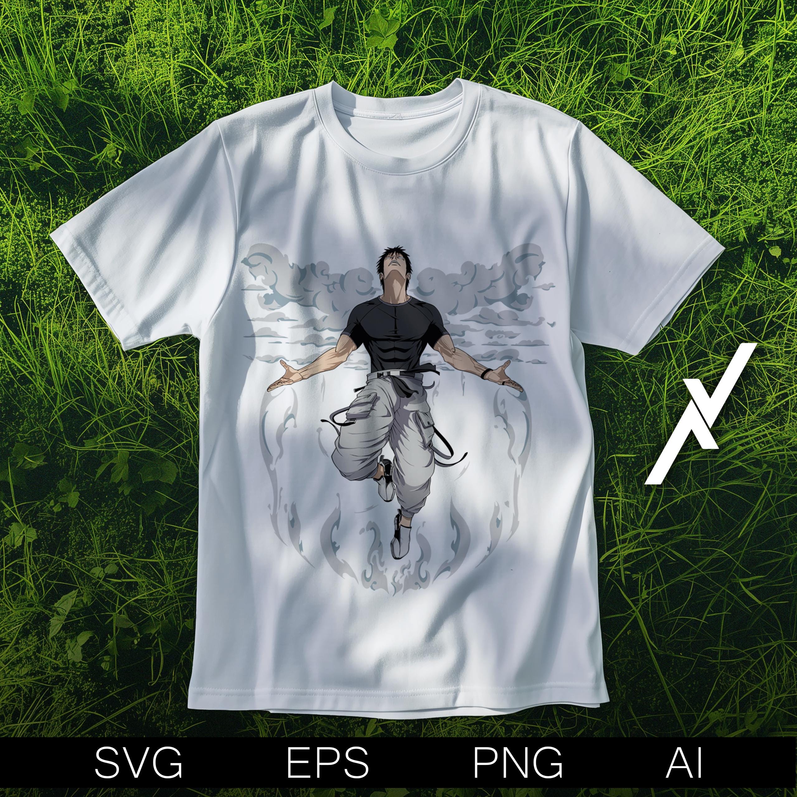 Toji SVG | Jujutsu Kaisen DTF Art, Layered Cricut File, Anime T-shirt ...