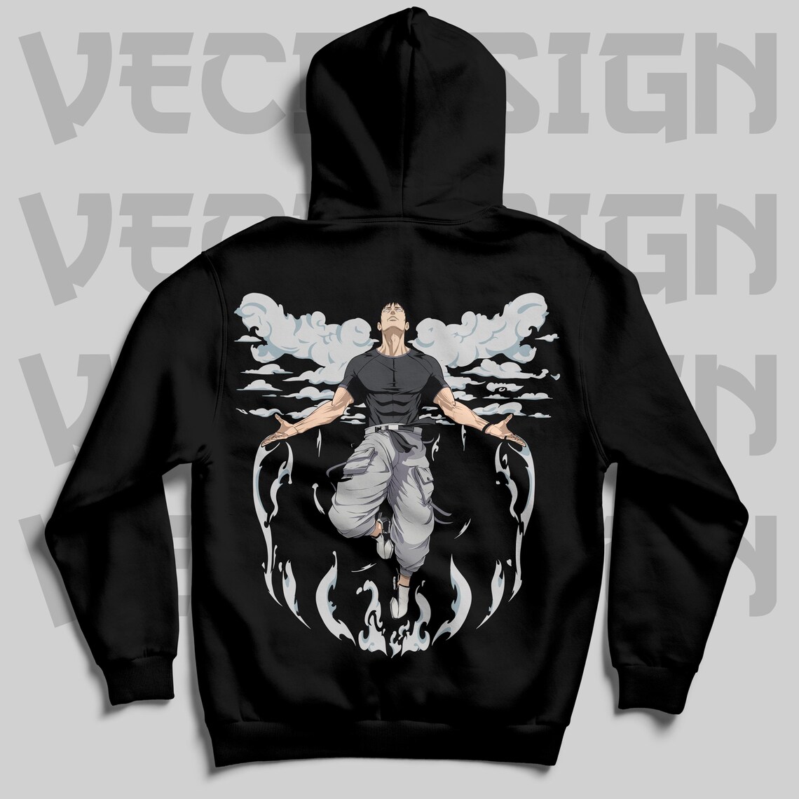 Toji SVG | Jujutsu Kaisen DTF Art, Layered Cricut File, Anime T-shirt ...
