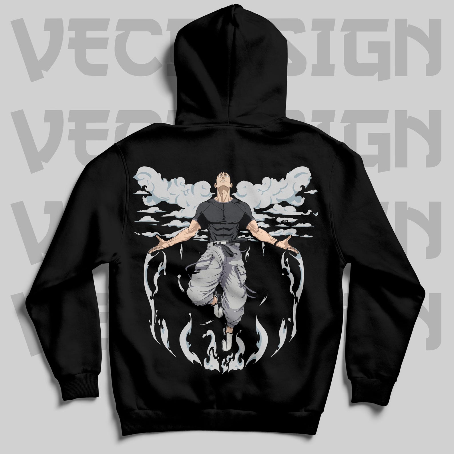 Toji SVG | Jujutsu Kaisen DTF Art, Layered Cricut File, Anime T-shirt ...