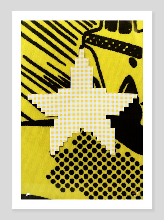 Pop Art Star Art Print A3 A2 - Etsy