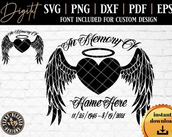 In Loving Memory Font - Etsy
