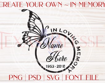 In Loving Memory Svg | Etsy