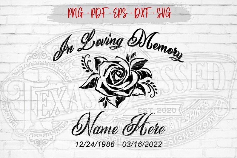 In Loving Memory Rose SVG Rose in Loving Memory in Memory | Etsy India In Loving Memory Rose SVG Rose in Loving Memory in Memory | Etsy India