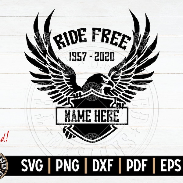 Harley Davidson Memorial Design Eagle - Etsy