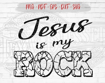 Jesus is My Rock Svg - Etsy Australia