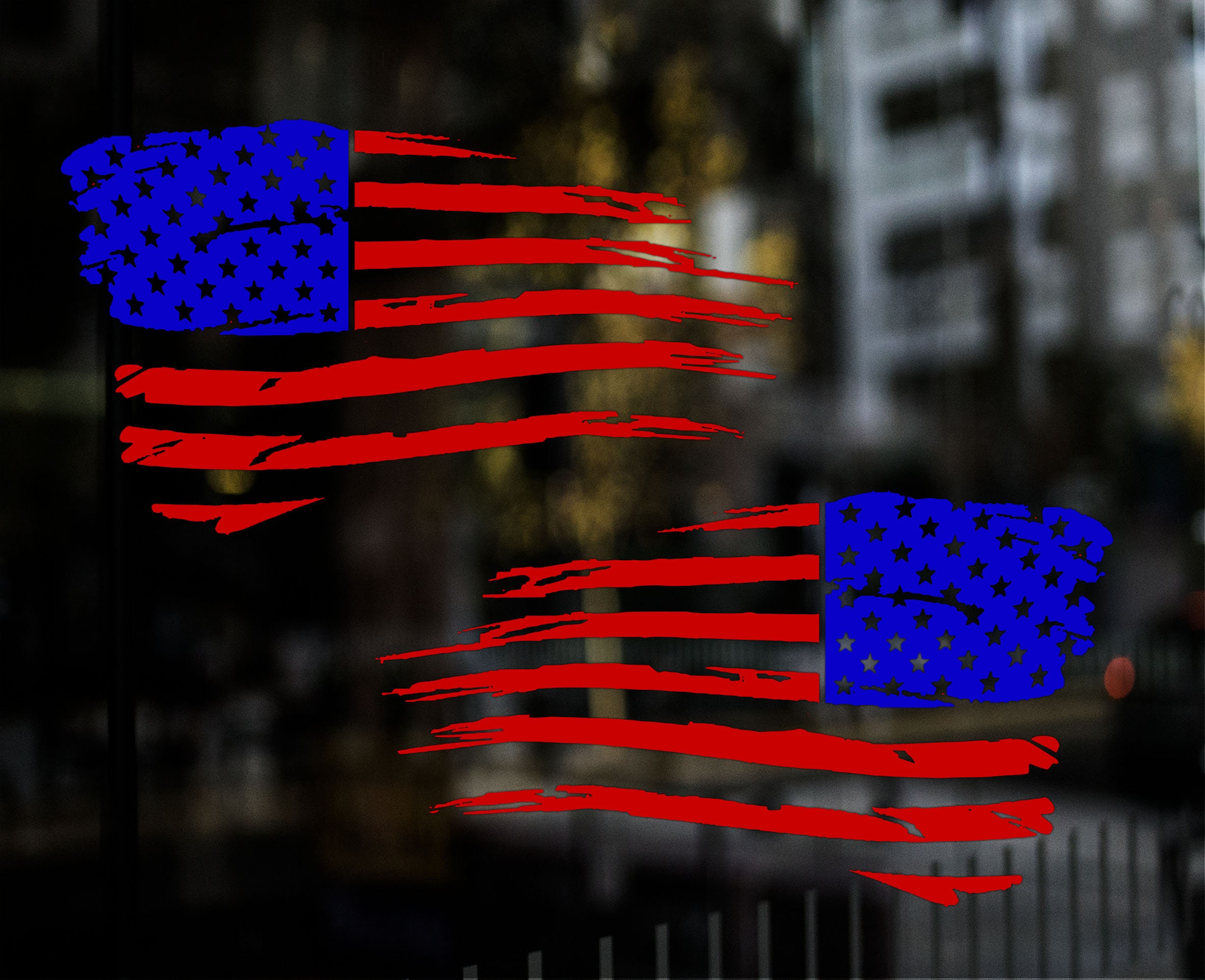 American Flag Vinyl Decal Window Vinyl Decal American Flag - Etsy