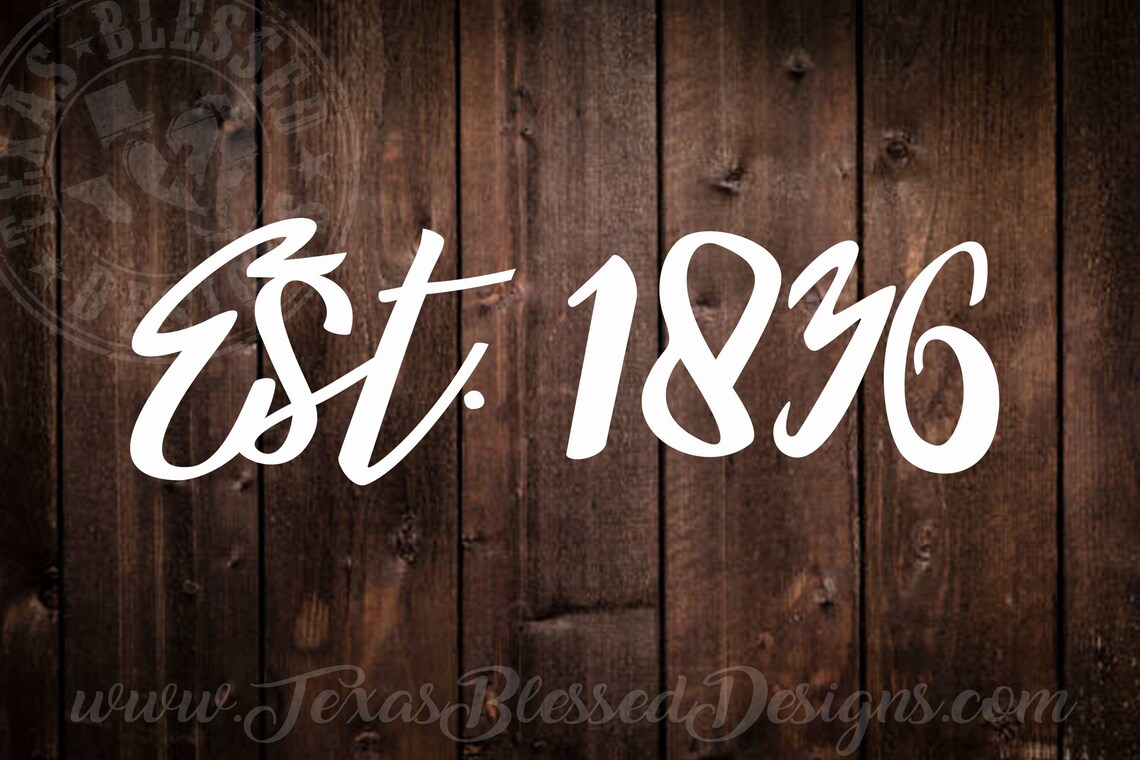 Est. Date Decal Date of Establishment | Etsy
