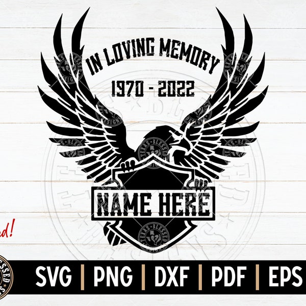 Eagle Memorial Svg - Etsy