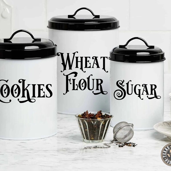 Canister Labels - Etsy
