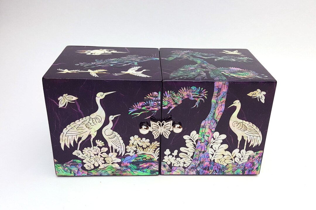 Purple Color Najeon-chilgi Folding Jewelry Box - Etsy
