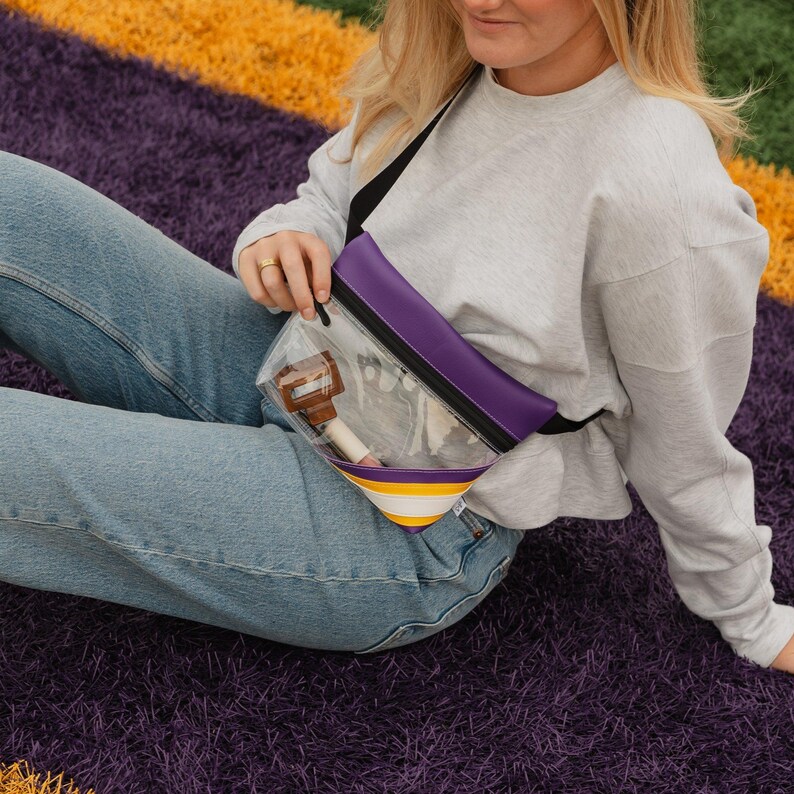 Washington Commanders Football Stadium Clear Stripe Game Day Fanny Pack ...