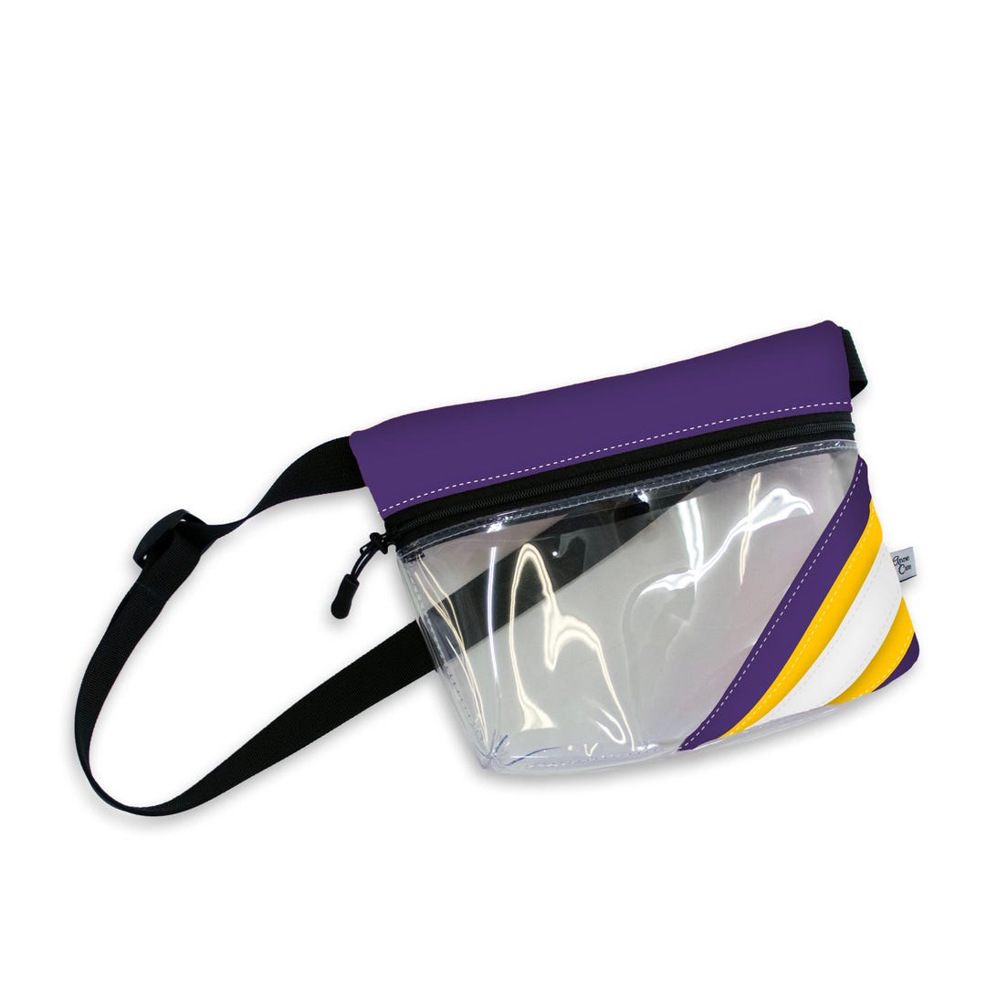 Los Angeles Lakers Basketball Arena Clear Stripe Game Day Fanny Pack ...