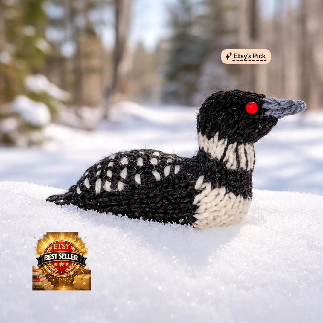 Little Loon Knitting Pattern – Seamless Bird Softie (PDF Pattern) - Etsy