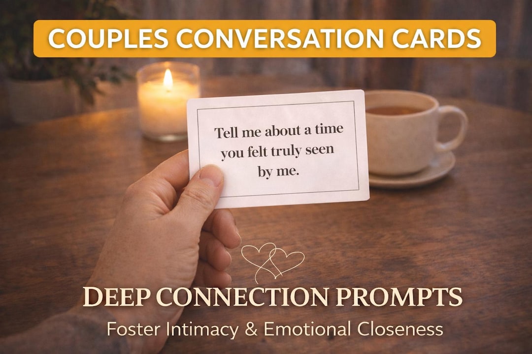 Deep Connection – Couples Conversation Card Deck | Emotional Intimacy ...