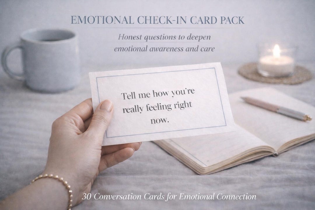 Emotional Check-in – Couples Conversation Card Deck | Honest Feelings ...