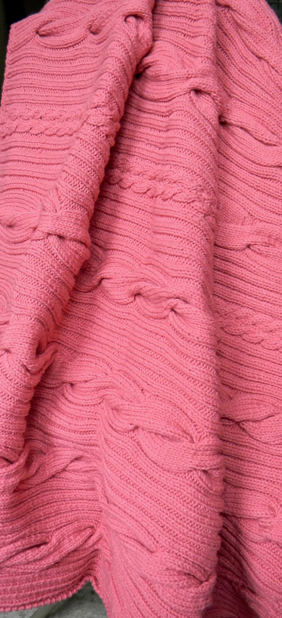 Salmon Pink Throw - Etsy