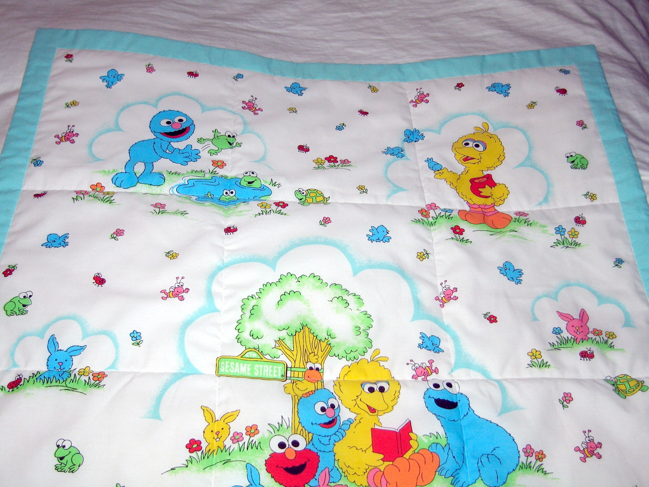 Cartoon Character Quilted Comforter Blanket With Pillow Case - Etsy