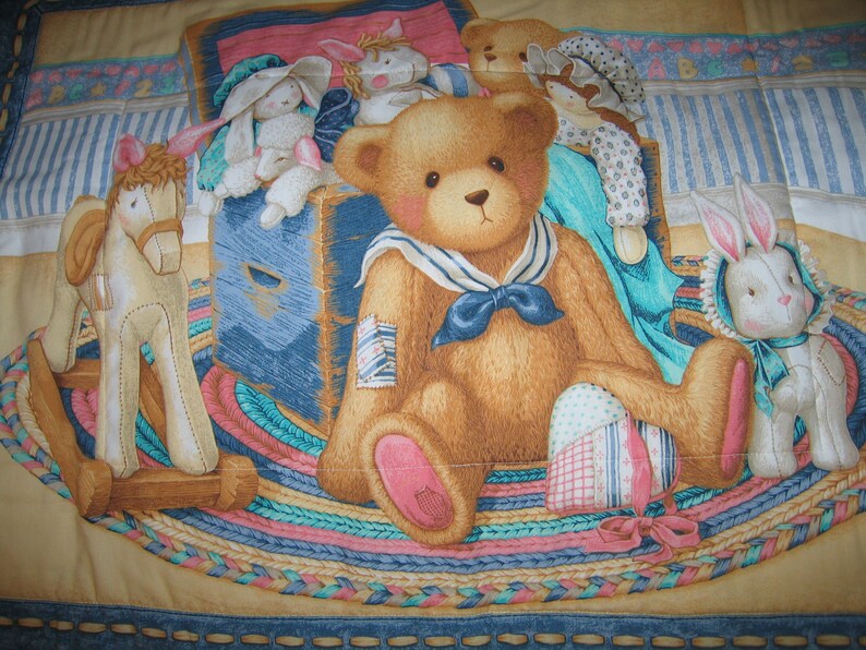 Cherished Teddies Toy Box Quilt Comforter Blanket With Color Matching ...